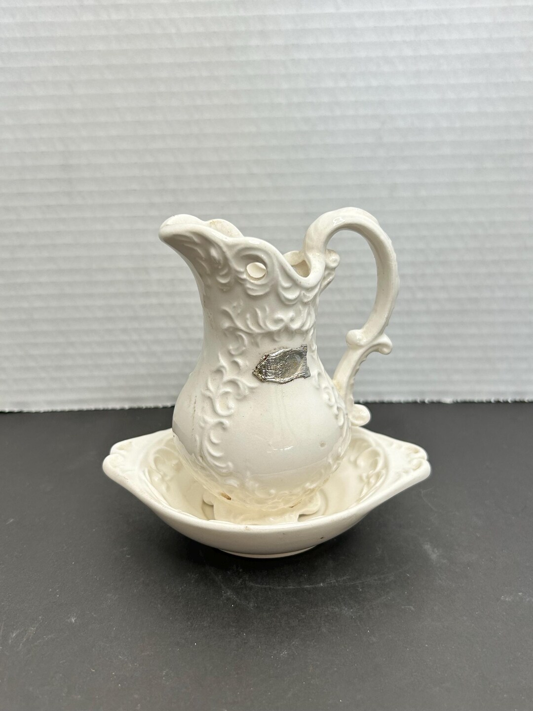 Vintage Napcoware Japan Sturdy Ceramic White Provincial Swirl Mini ...