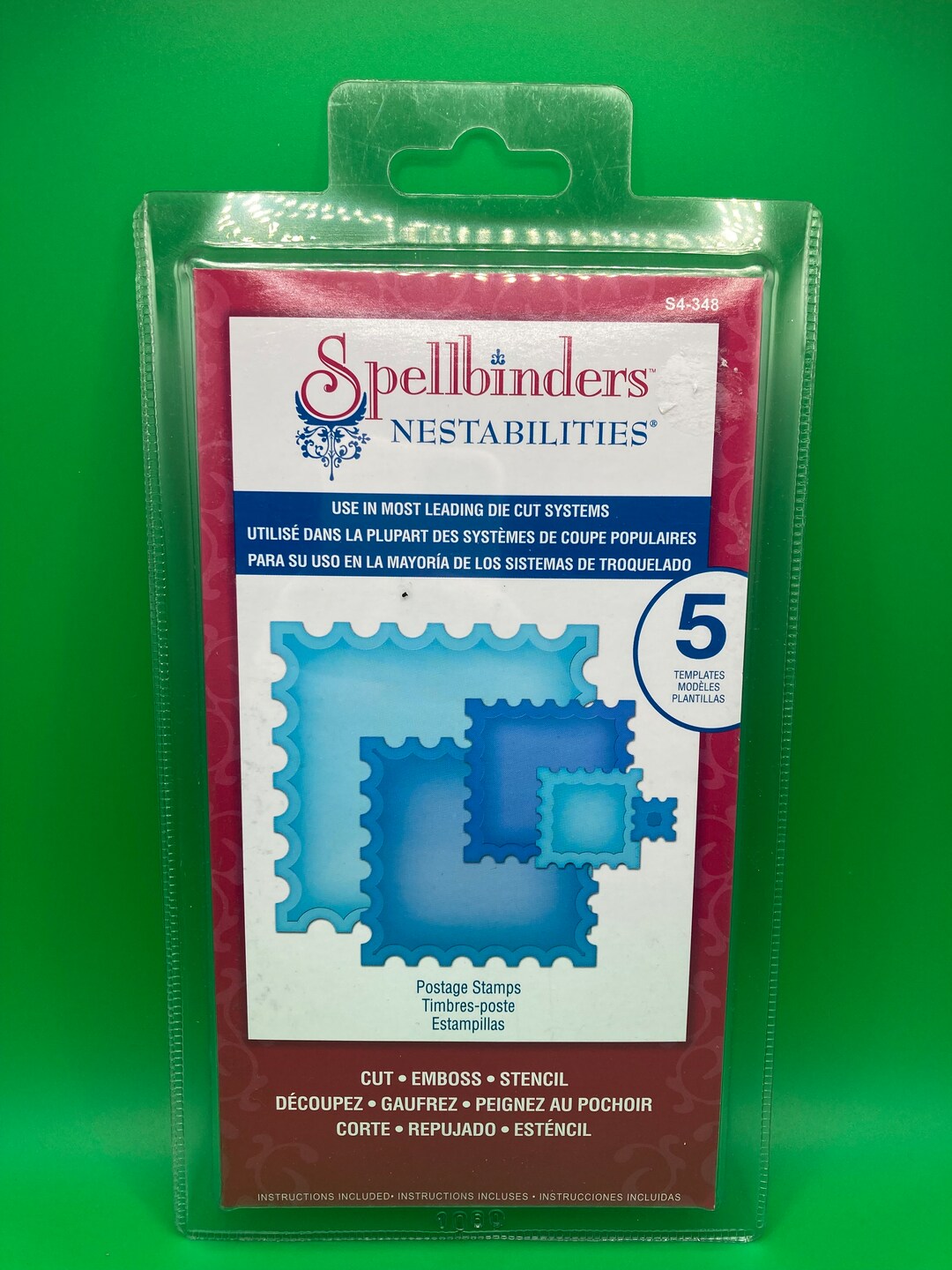 Spellbinders Nestabilities S4348 "postage Stamps" Cut, Emboss, Stencil ...
