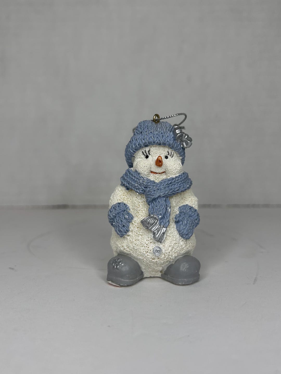 Vintage Encore Snow Buddies Simple Snowman in Scarf Ornament - Etsy