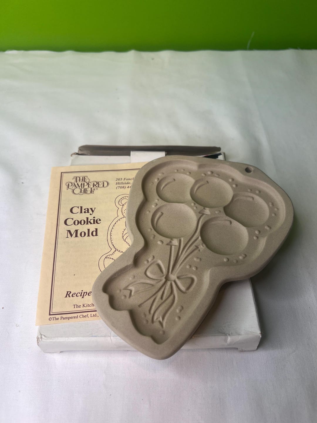 Vintage 1991 "celebration Balloons" Clay Cookie Mold Shortbread Mold by ...