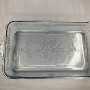 Vintage Fire King Sapphire Blue Glass Casserole Dish With Gorgeous ...