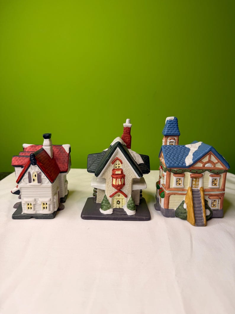 Vintage Choice of 3 Ceramic Santa’s Best Christmas Village Houses - Etsy