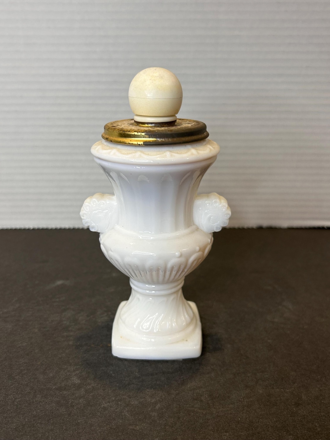 Vintage Empty Avon Charisma Foaming Bath Oil 5 Fl Oz White Milk Glass Urn Greek Statue - Etsy