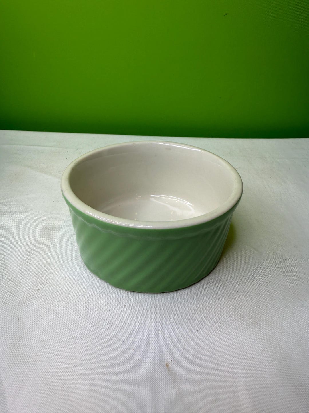 Vintage Hall Green Swirl Ramekin Bowl - Etsy