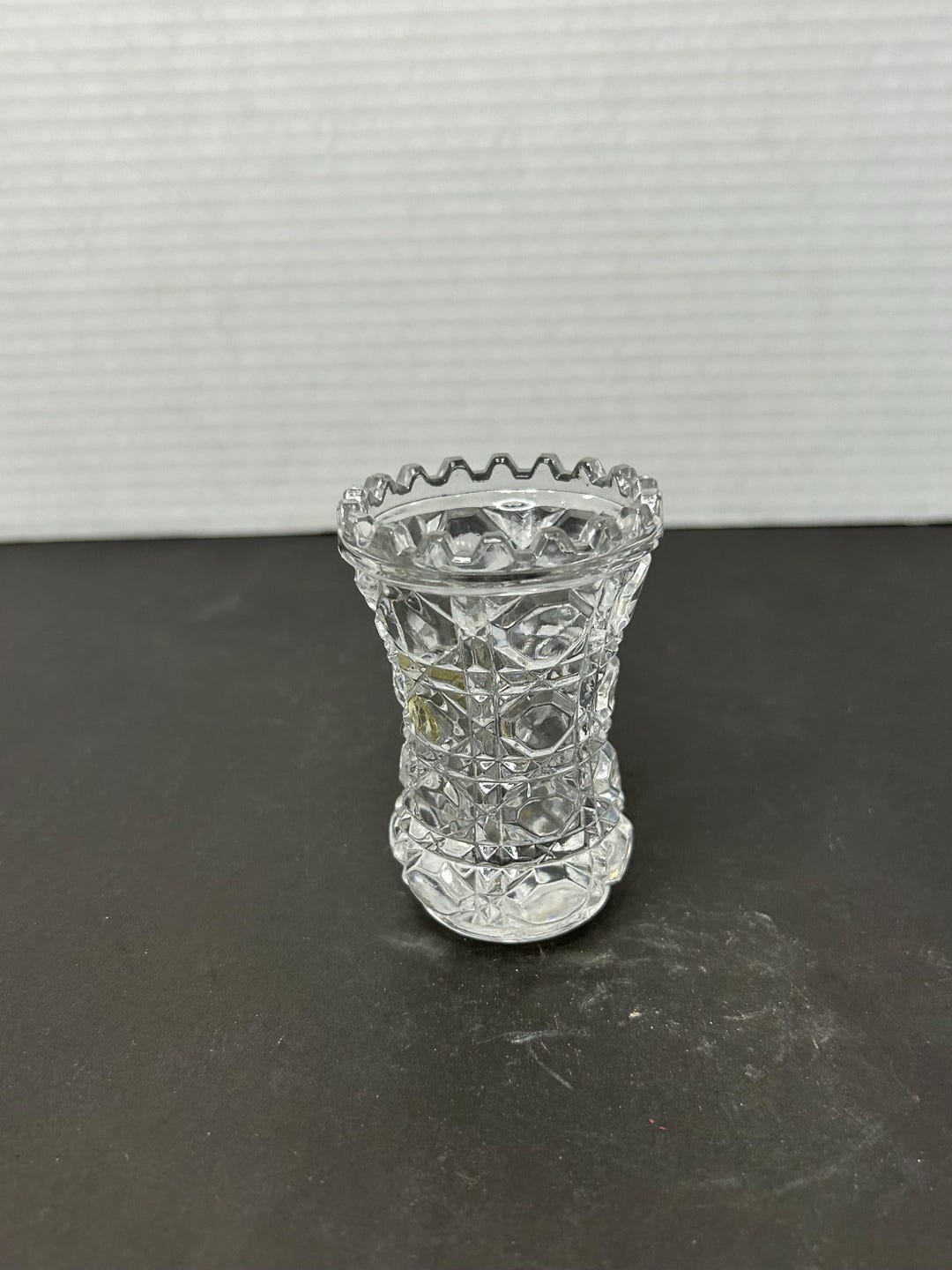 Vintage Cut Crystal Glass Hexagonal Toothpick Holder - Etsy