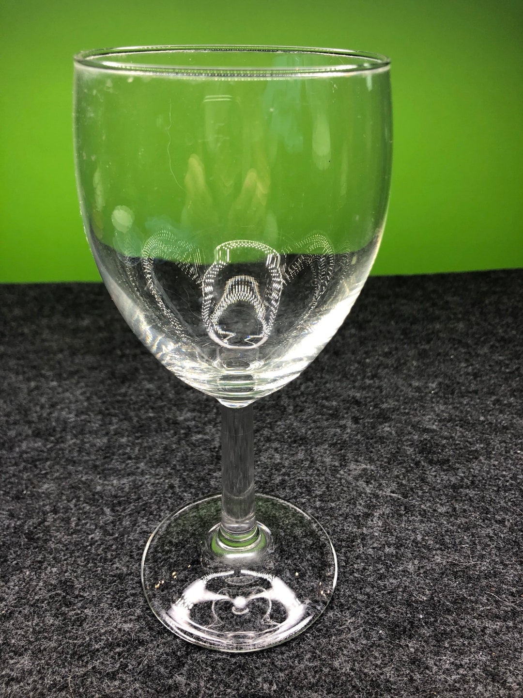 Vintage Clear Glass Goblet Wine Glass Beautiful Stemware With Great ...