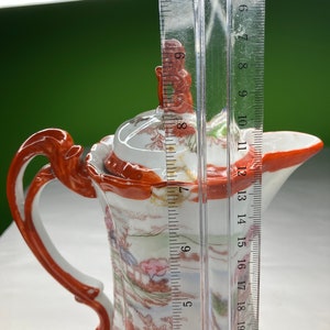 Vintage Fine Porcelain Hot Cocoa Pitcher Geisha Style Hand Painted ...