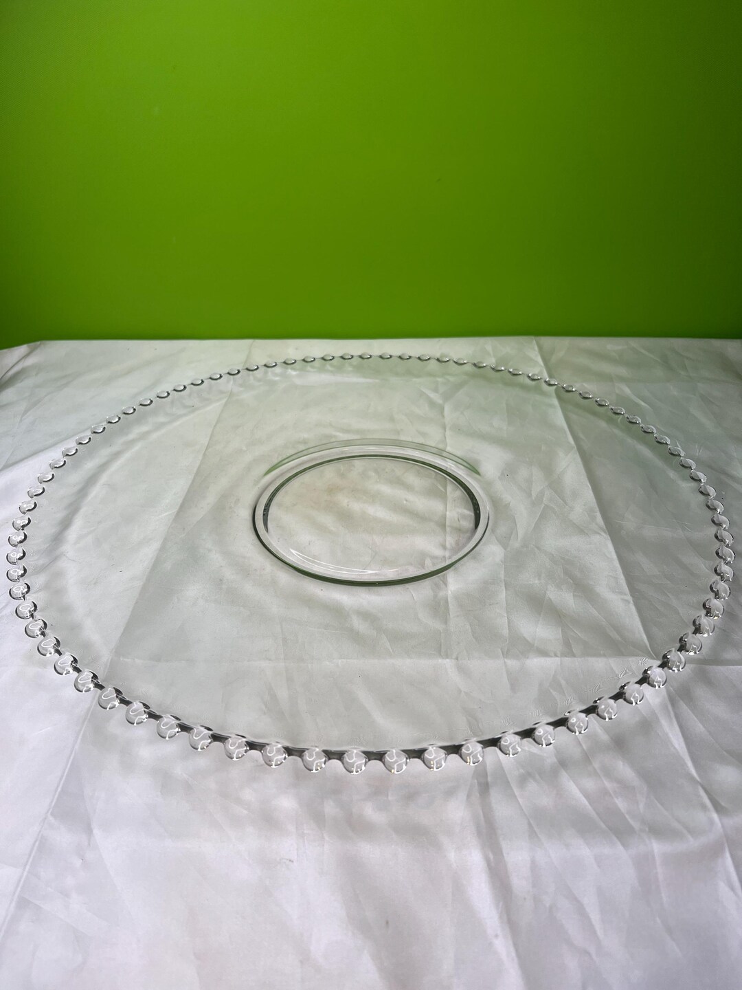 Vintage Large 17” Imperial Glass Candlewick Serving Platter - Etsy