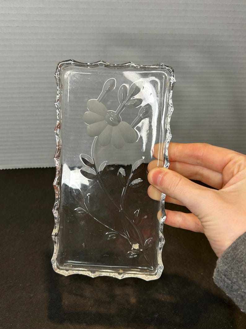 Vintage Princess House Heritage Romance Crystal Glass Floral Vanity ...