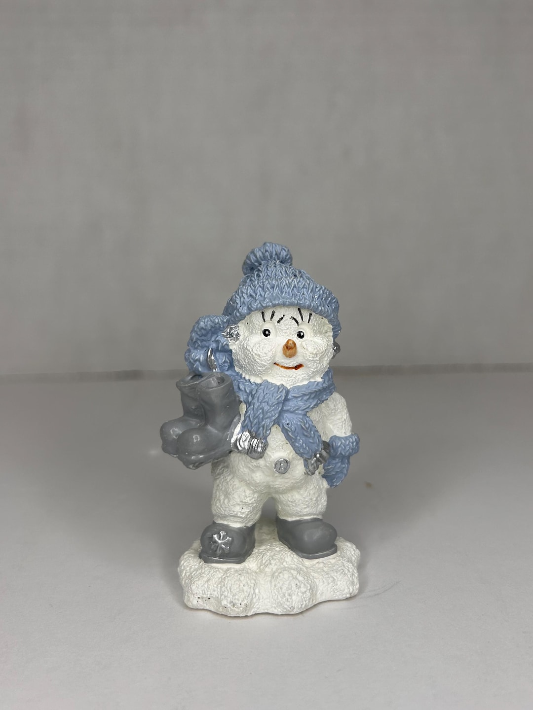 Vintage Encore Snow Buddies 94213 'skatin' Snowman With Skates Ornament ...