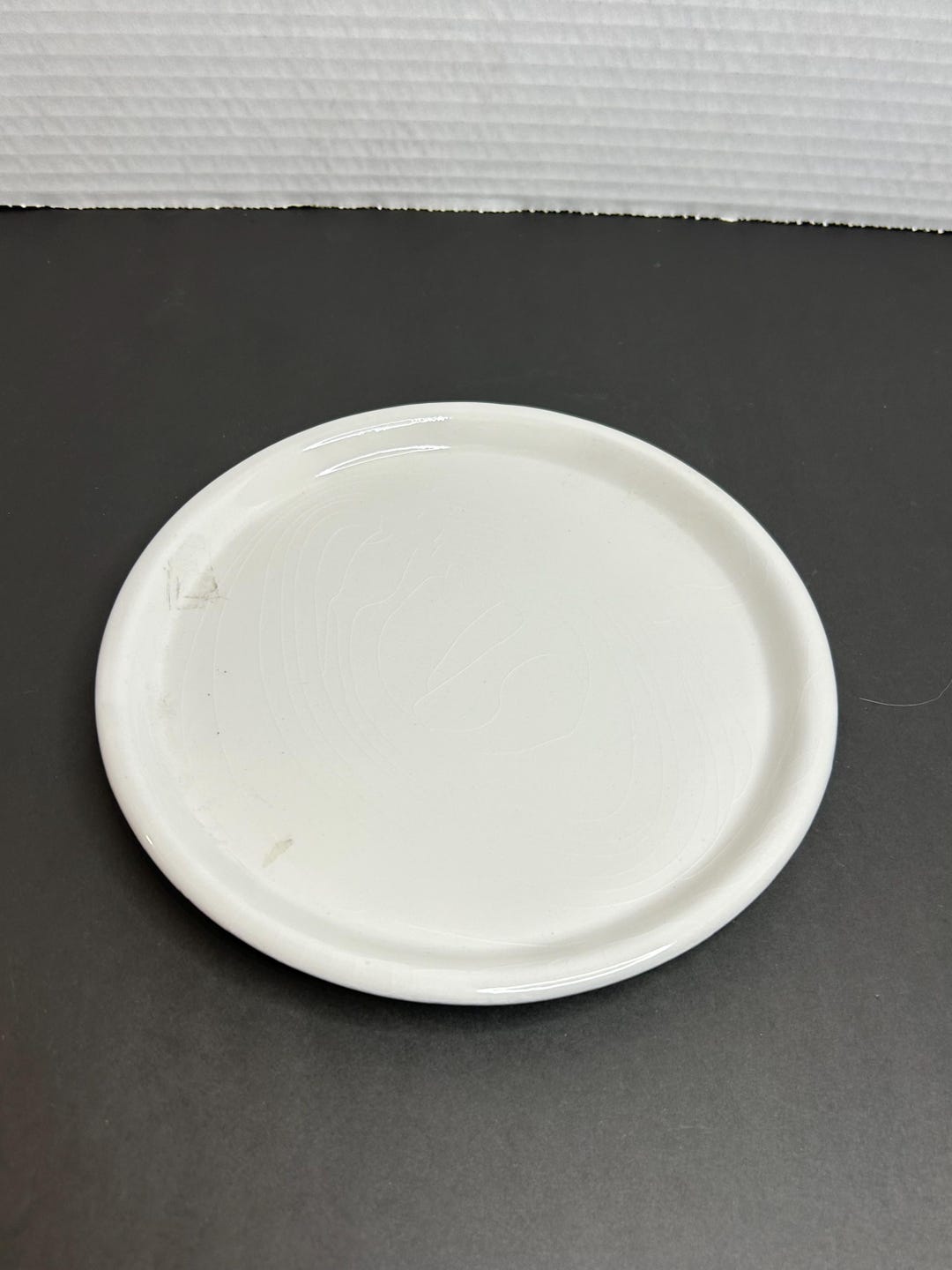 Vintage Ceramic Plain Cream/white Tea Plate or Trinket Tray - Etsy