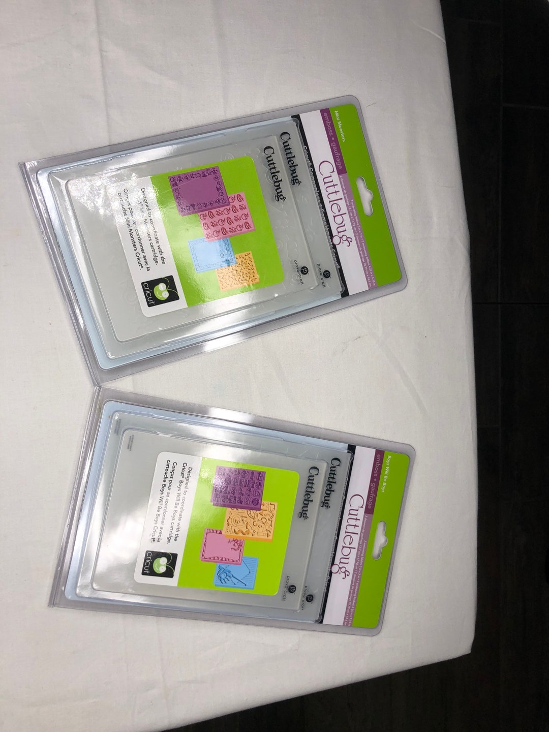 Cricut Cuttlebug Embossing Folders Unopened Packaging Boys Will Be Boys ...
