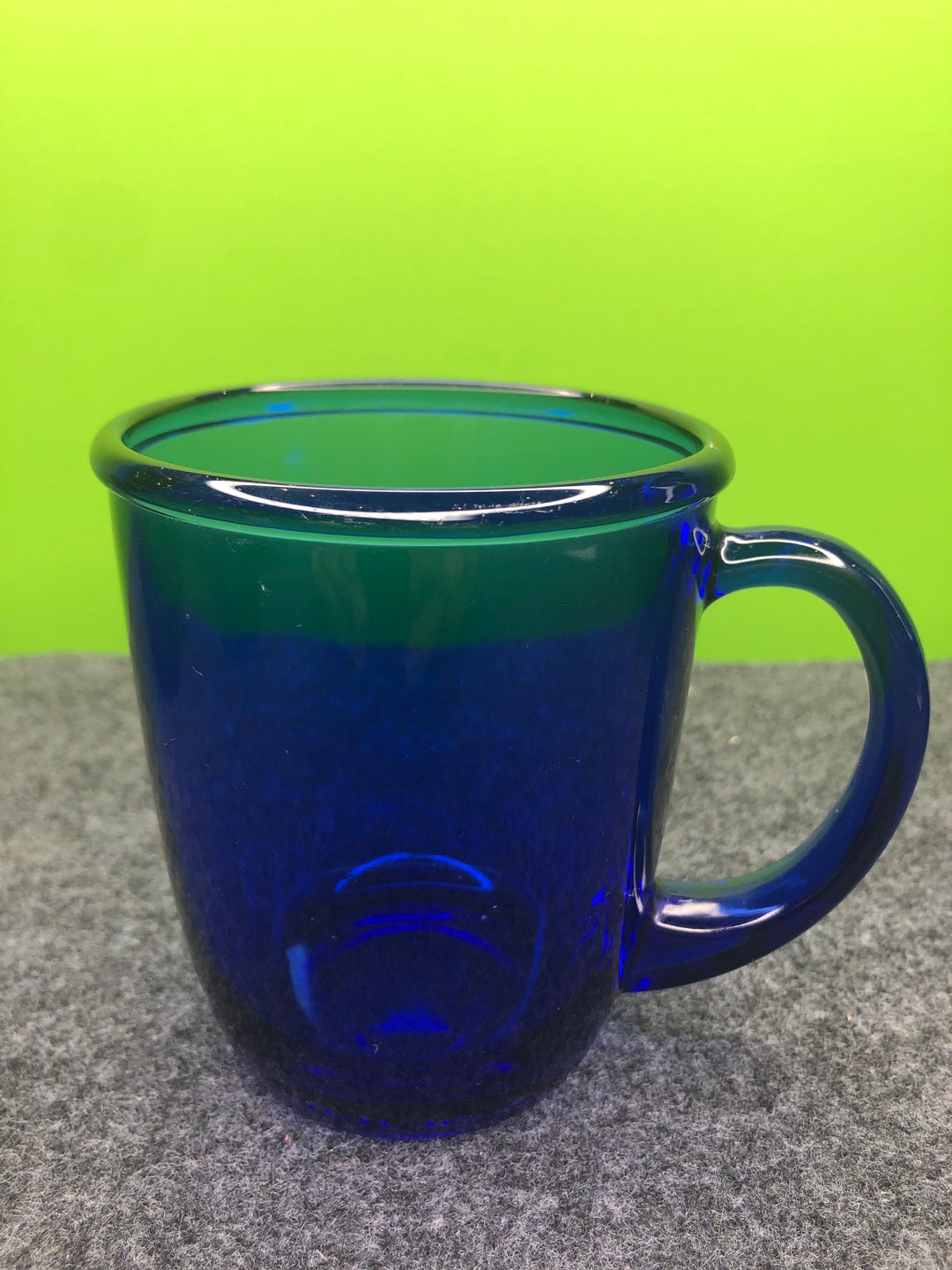 Vintage Cobalt Blue Arcoroc France Mugs - Etsy