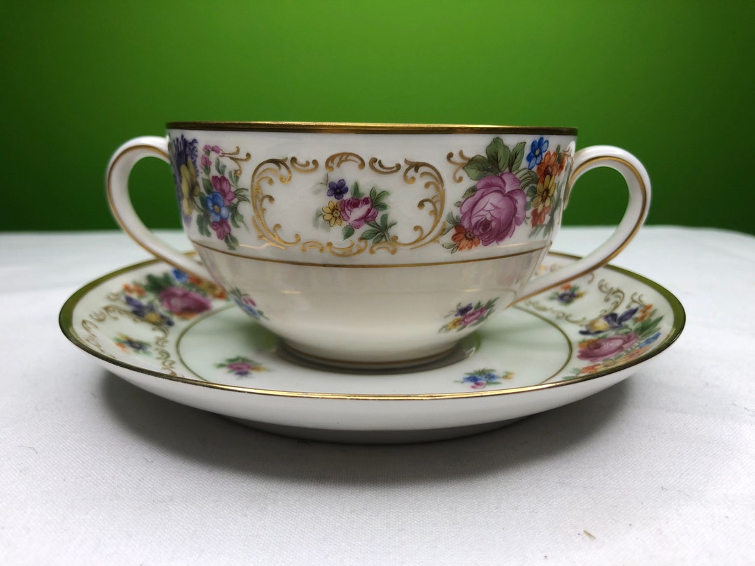Vintage Dresden Bullion Cup and Saucer Bavaria Tirschenreuth Cup 3815 ...