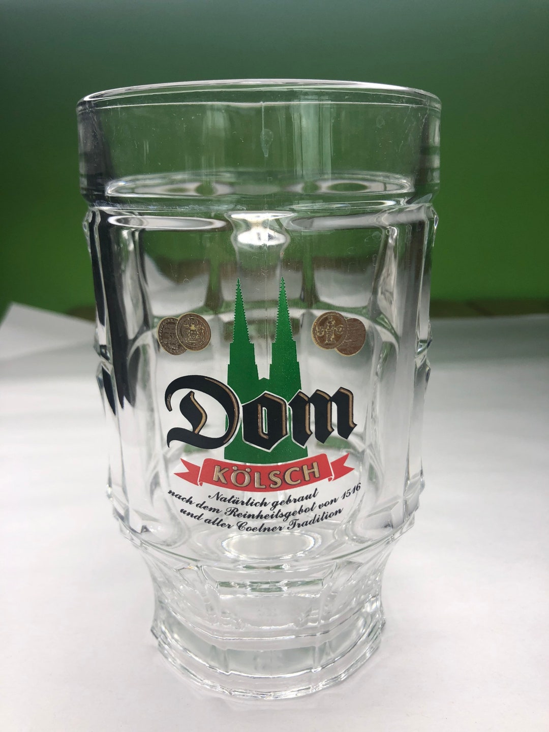 Vintage Sahm Fine Clear Glass Stein Dom Kolsch Beautiful Beer Glass ...