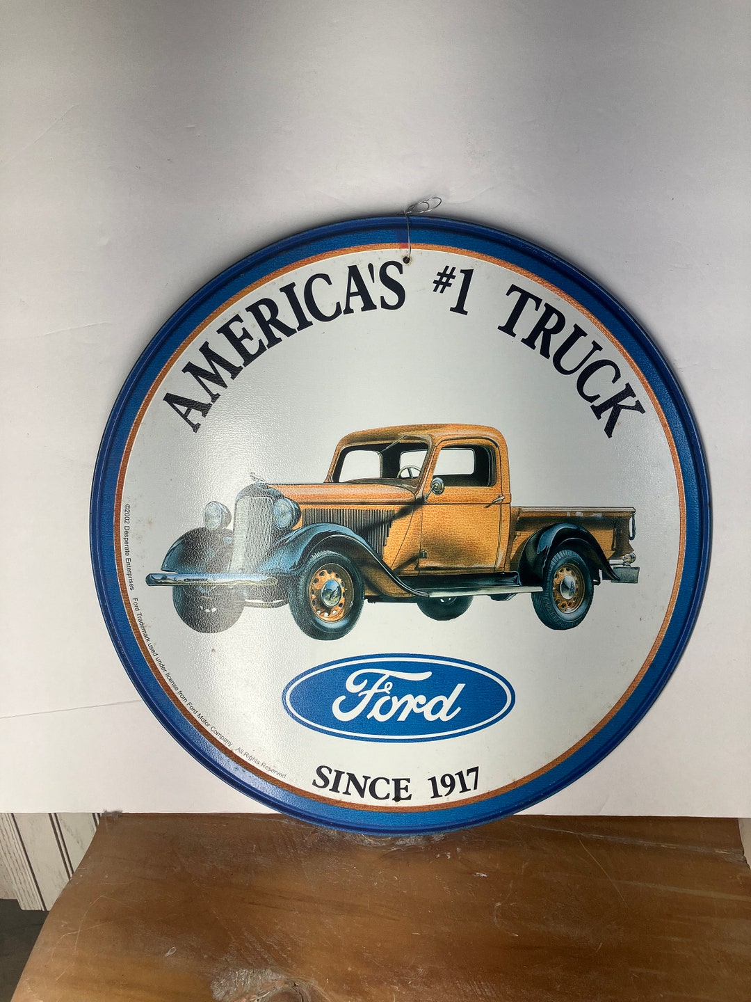 Vintage Ford Truck Since 1917 Round Sign - Etsy