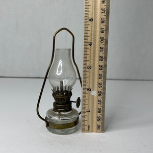 Vintage Mini Handheld Clear Oil Wick Lamp Wire Handle - Etsy