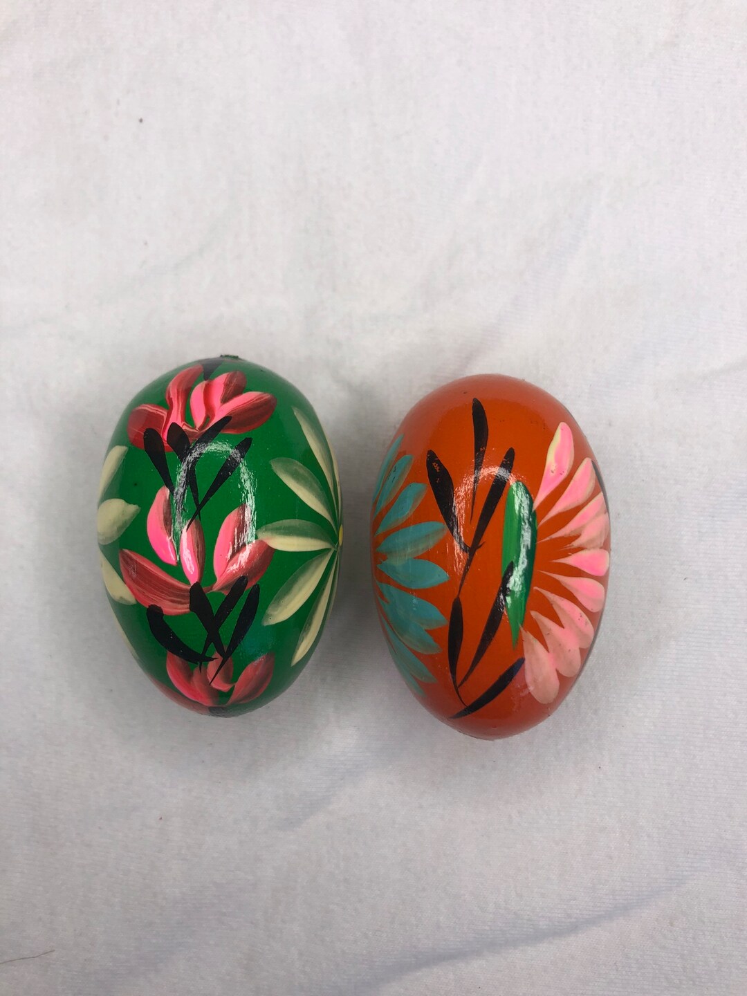 Vintage Hand Painted Psanky Eggs in Time for Easter Gorgeous Vibrant ...