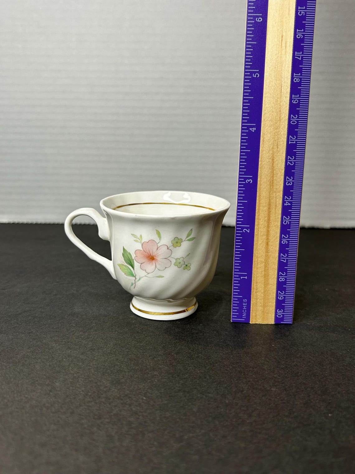 Vintage Hitkari Potteries Bone China India Miniature Pale Pink Flower ...