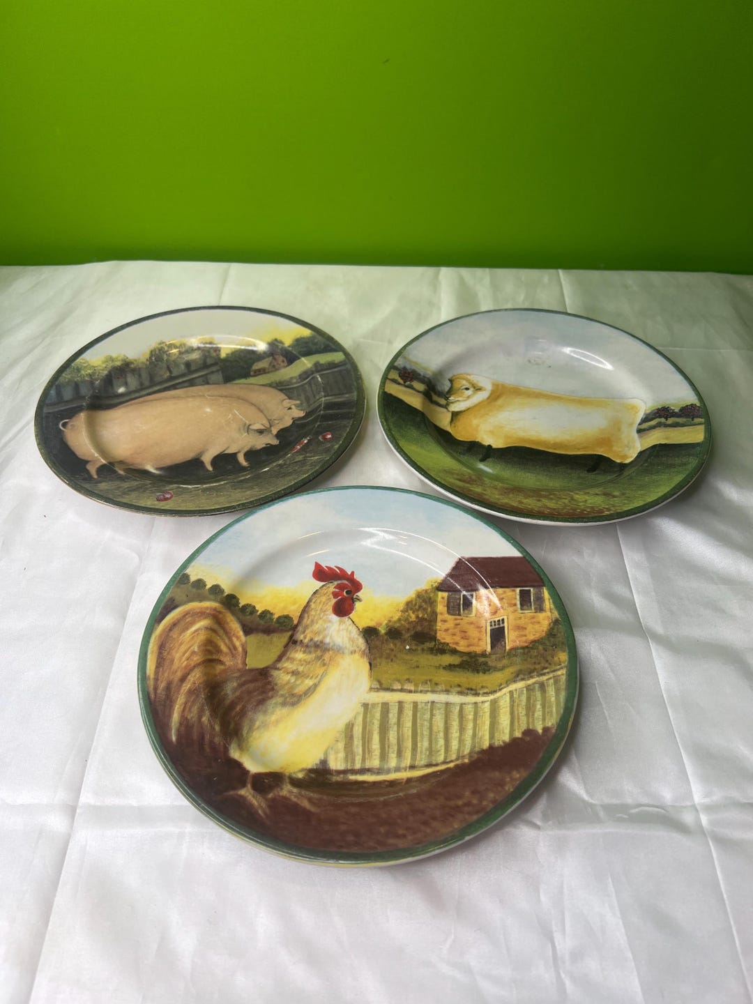 Vintage Choice of Block Indonesia Country Farm Animal Plate by Gear ...