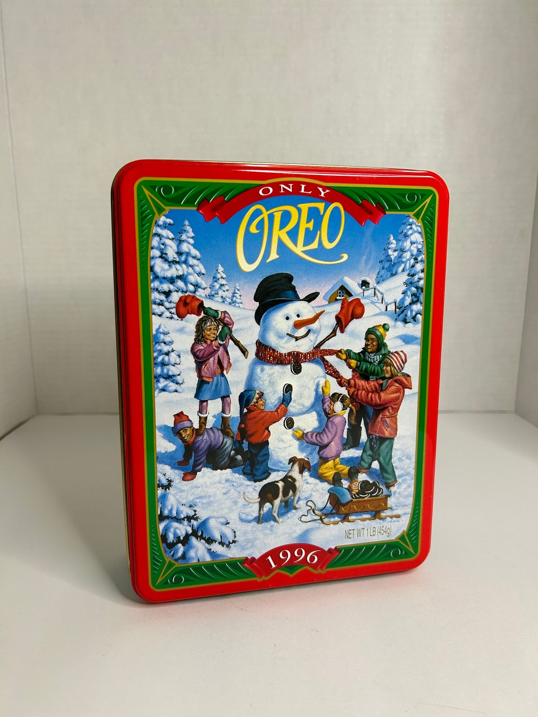 Vintage 1996 Only Oreo Snowy Day Rectangle Metal Tin - Etsy