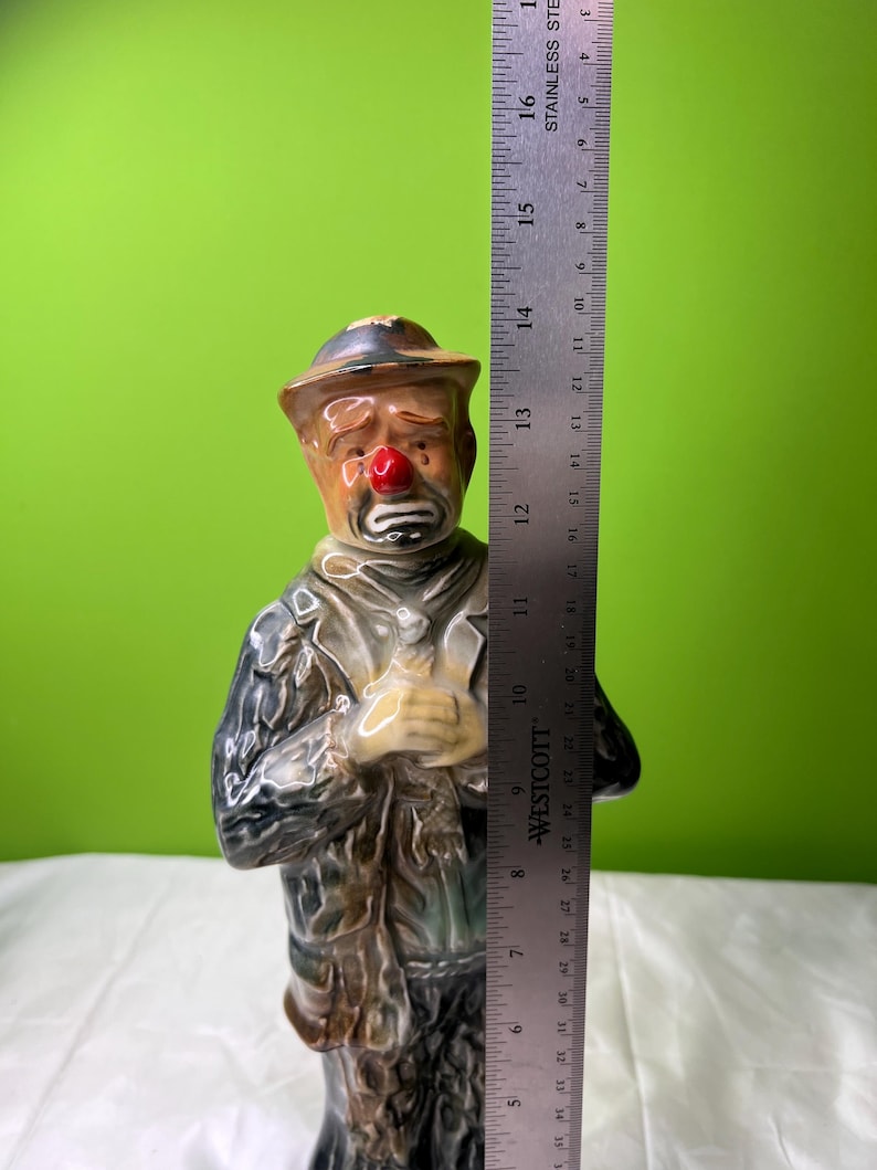 Vintage 1973 Jim Beam Whiskey Decanter Bottle 14" Emmett Kelly Clown - Etsy
