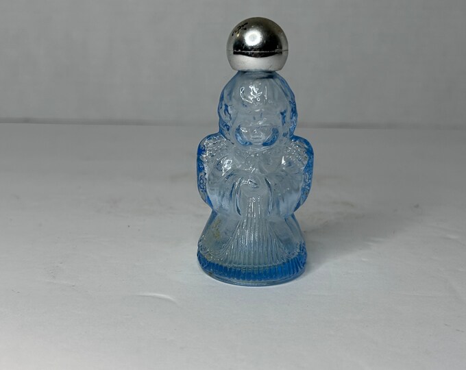 Vintage Avon Timeless Ultra Cologne Blue Glass Angel Perfume Cologne ...