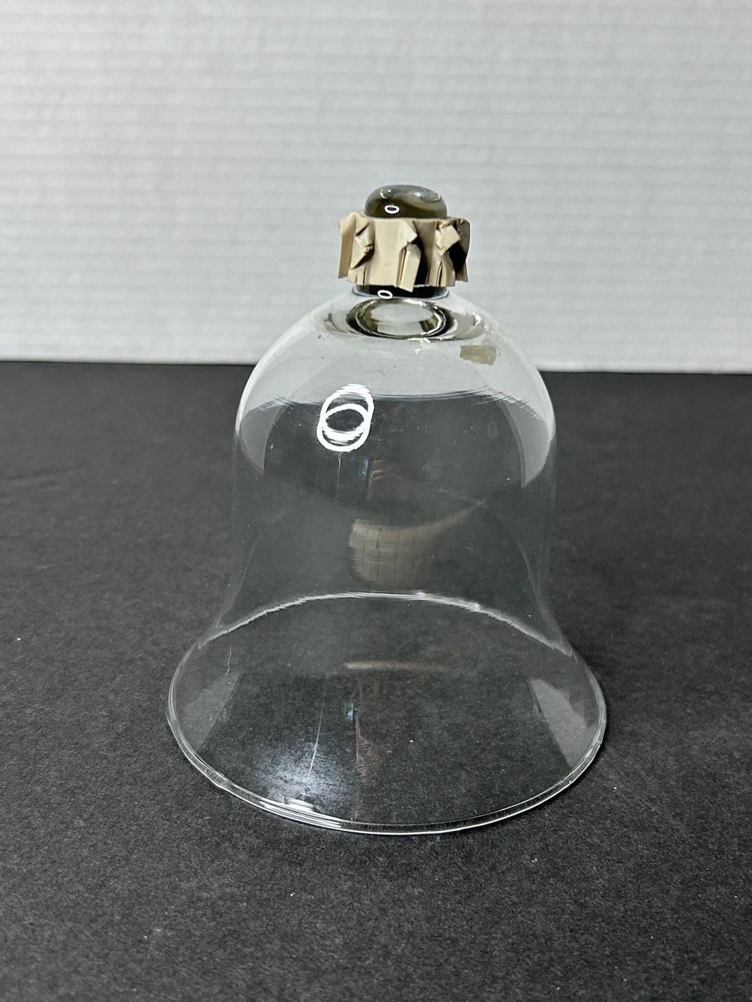 Vintage Plain Clear Glass Wide Bell Votive Candle Holder - Etsy