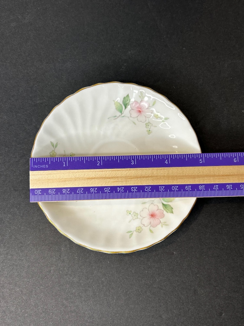 Vintage Hitkari Potteries Bone China India Miniature Pale Pink Flower ...