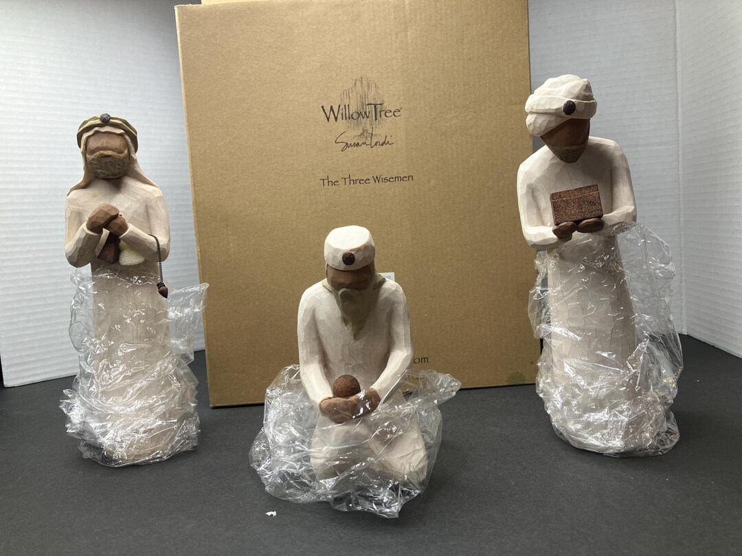 Vintage WILLOW TREE Susan Lordi Three WISE Men Holiday Christmas ...
