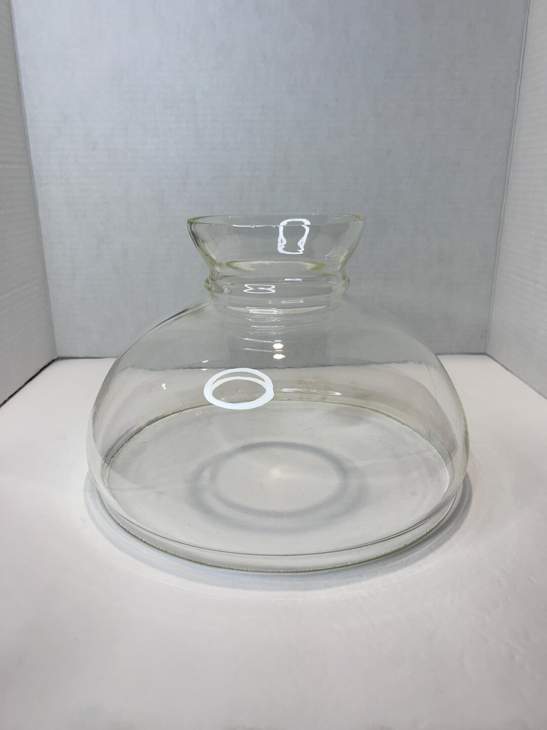 Vintage Large/wide Clear Glass 4mm Thick 9.75” Bell Lamp Shade - Etsy