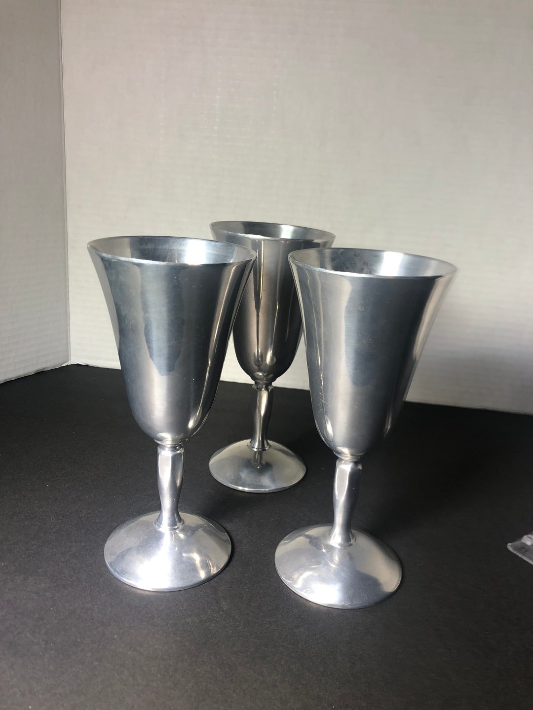 Vintage Raimond Italy Silver Goblets Wine Stemware Elegant Set of 3 - Etsy