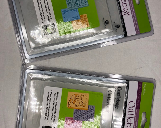 Cricut Cuttlebug Embossing Folders New in Packaging Nifty Fifties and ...