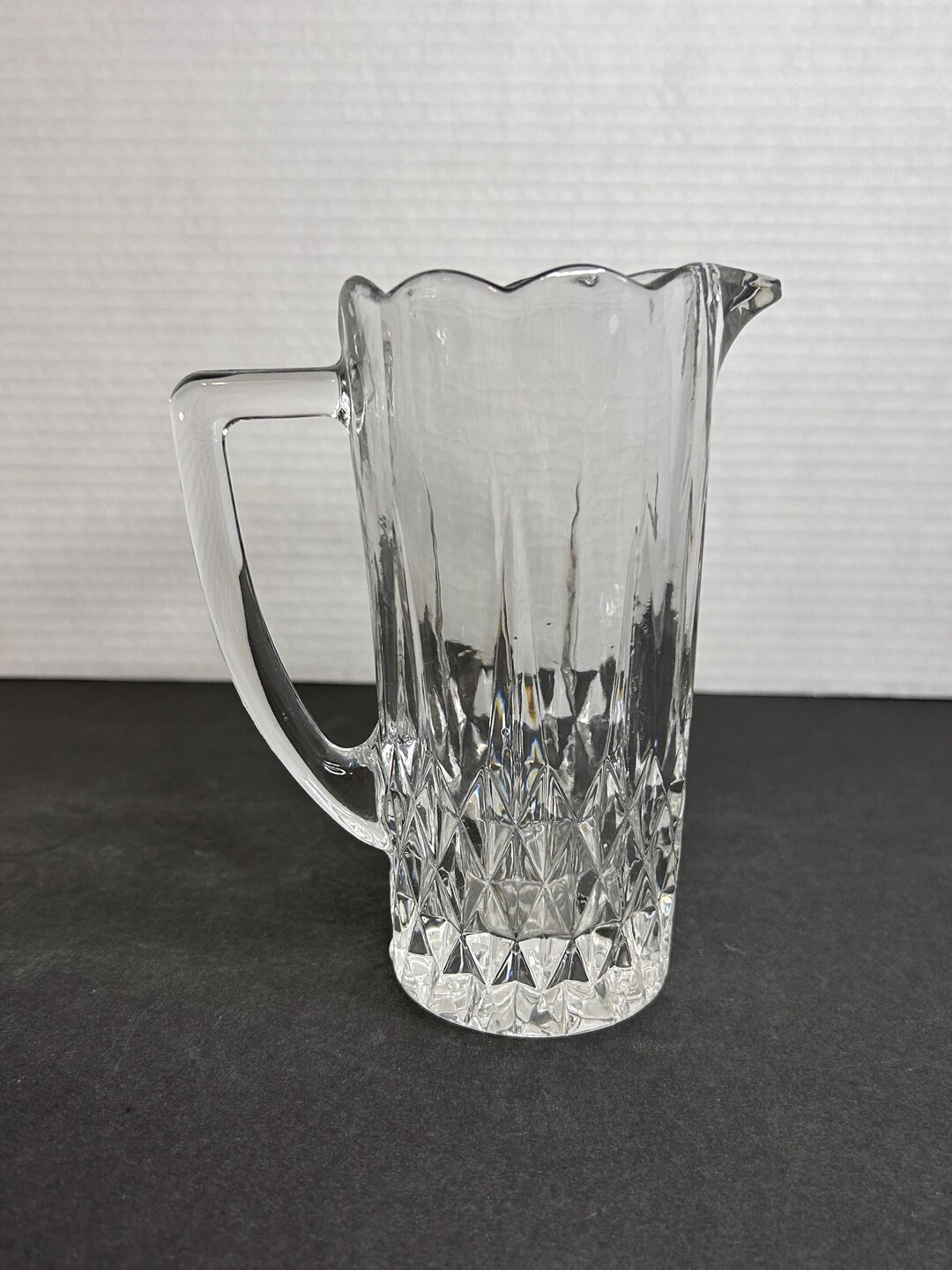 Vintage Heavy Duty Lead Crystal Diamond Cut Glass Blarney/d'arques ...