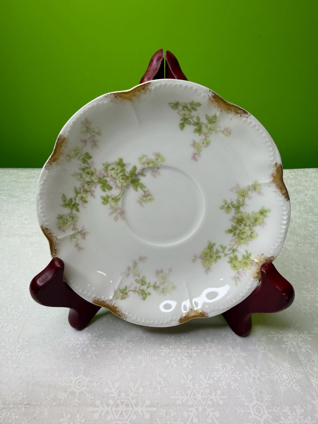 Vintage Haviland Limoges Schleiger Porcelain Saucer With a Floral ...