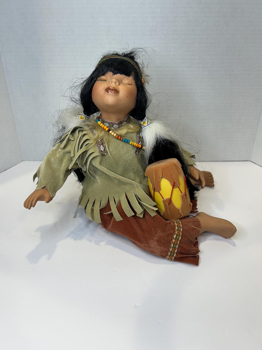 Vintage Duck House Native American Indigenous Peoples Child Porcelain ...