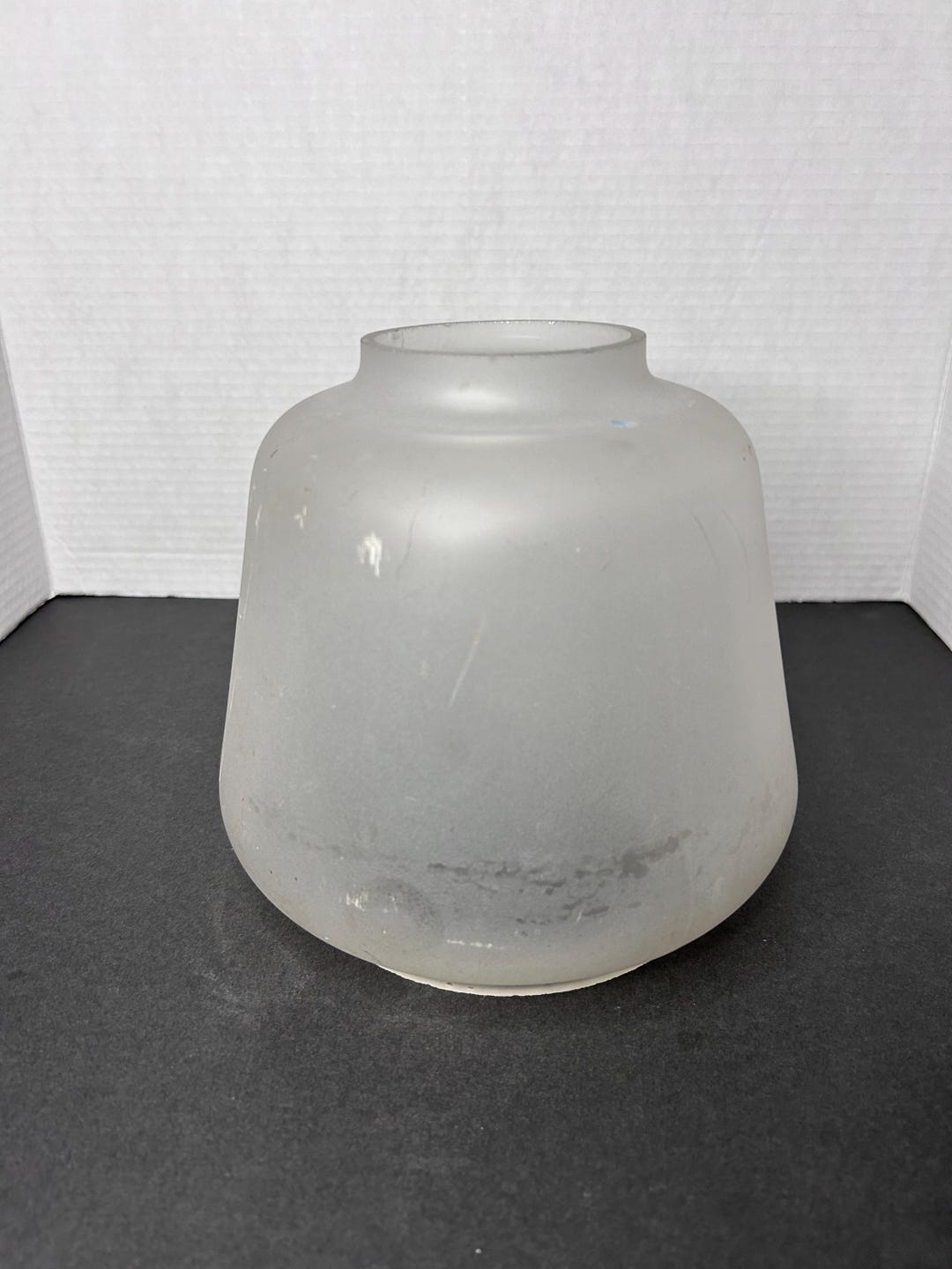 Vintage Large Frosted Glass Oil Lamp Globe Lamp Shade Chimney - Etsy