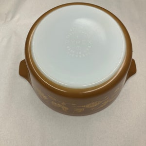 Vintage Pyrex Americana Casserole/serving Dish With Lid Gold American ...