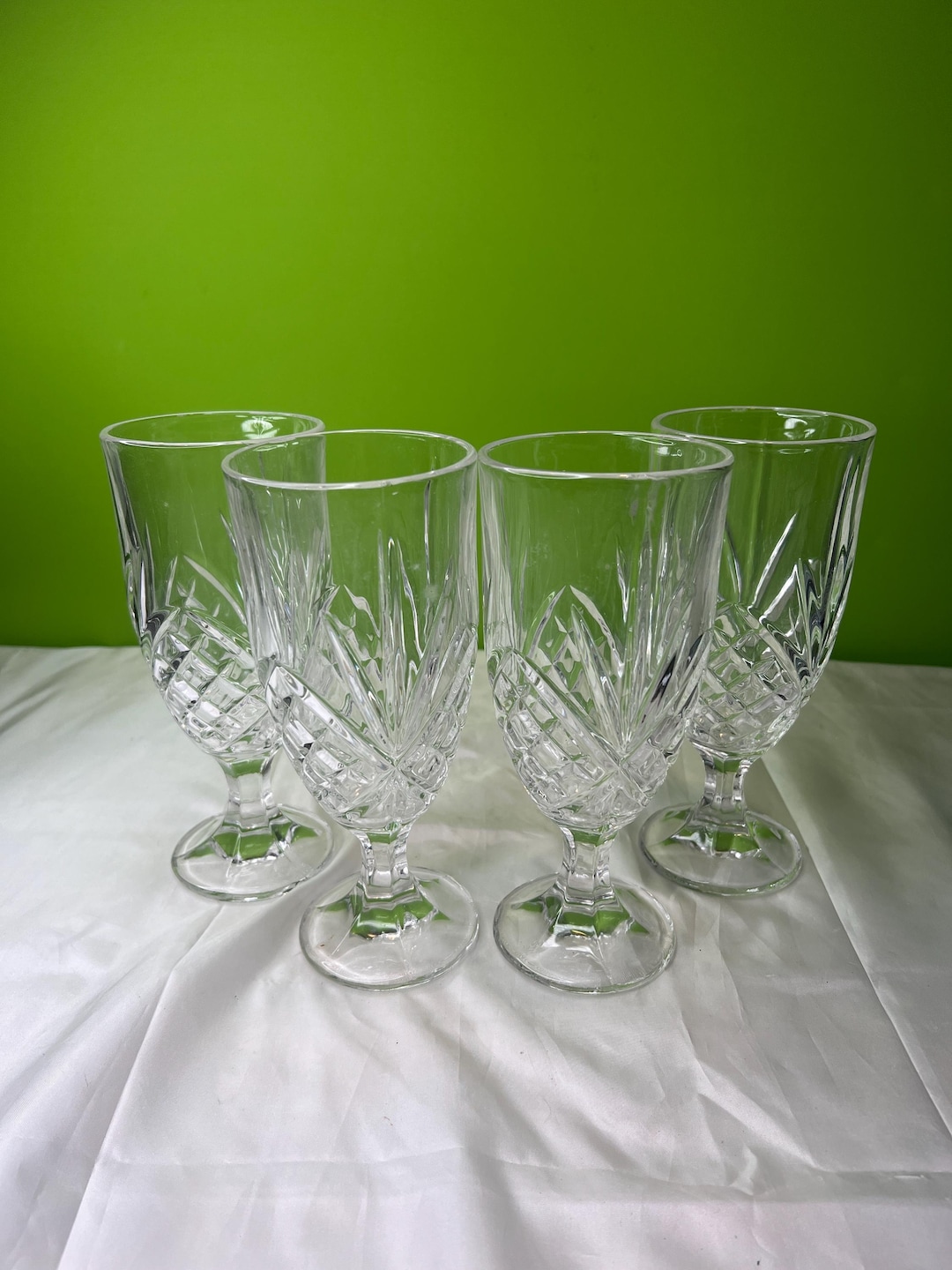 Vintage Shannon Irish Crystal Iced Tea Dublin by Godinger Glasses ~ Set ...