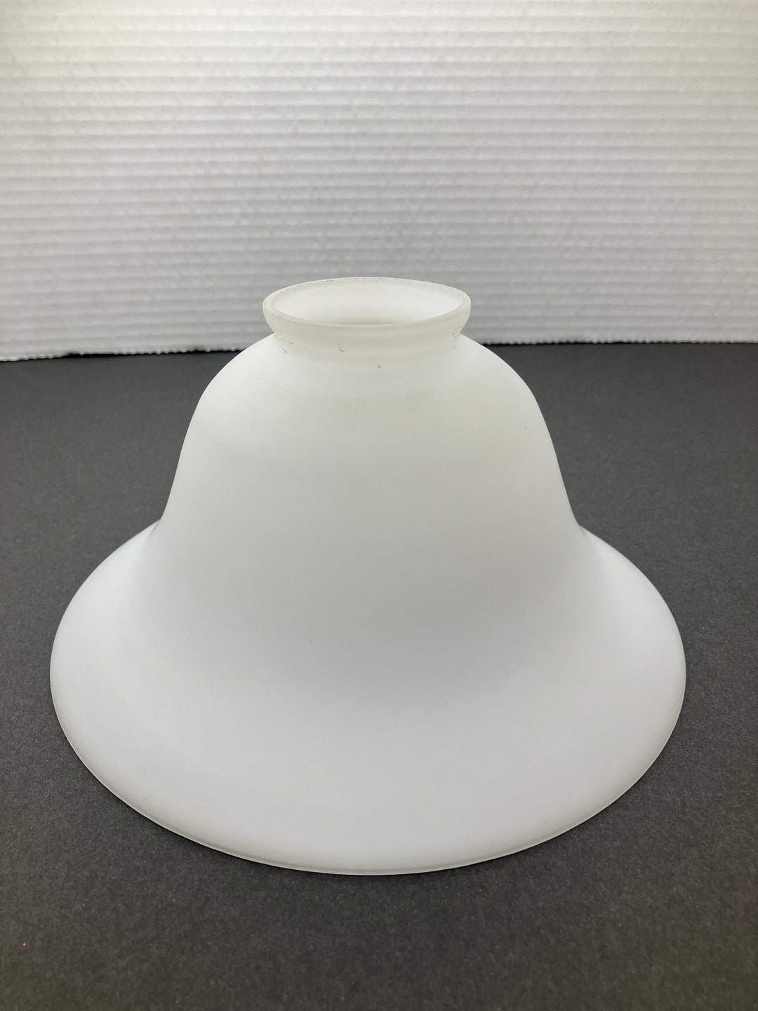 Vintage Cased Glass, White, Bell Shaped Cone Shade Vintage Mint 2.25 ...