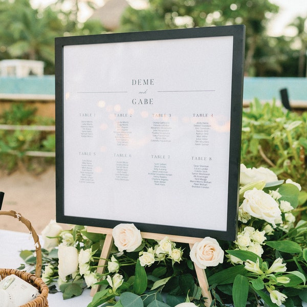 Wedding Seat Assignment Sign - Etsy