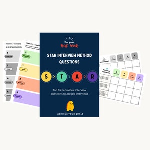 Star Interview Interview Prep Template Situational - Etsy