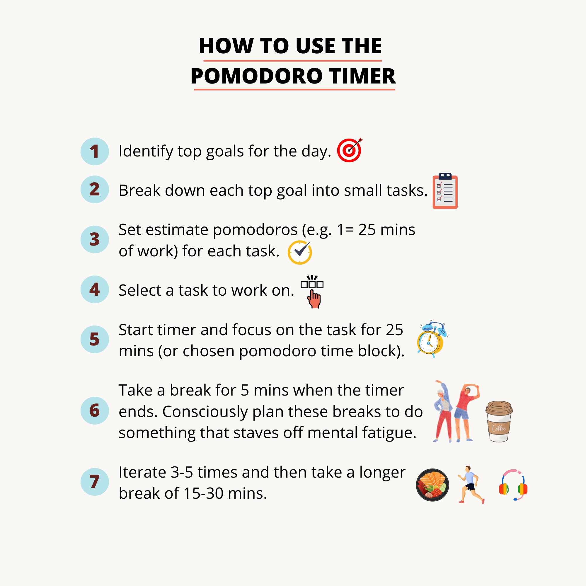 Pomodoro Planner, Pomodoro Printable, Pomodoro Tracker, Productivity ...