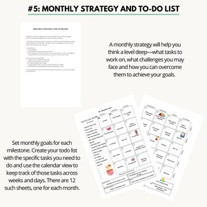 Goal Planner Printable, Goal Setting and Tracker, Undated Monthly and ...