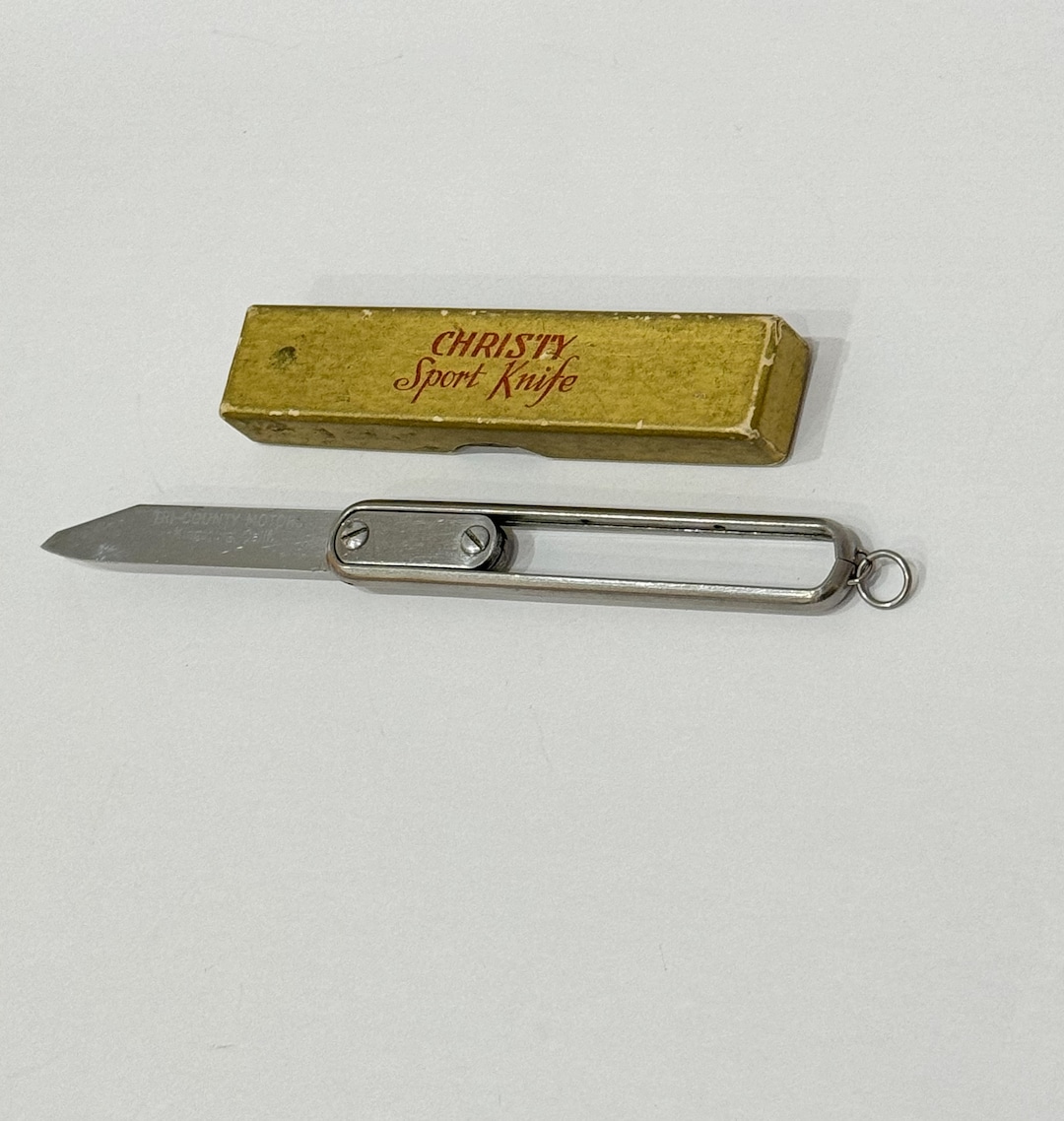 The Christy Knife Company Sliding Blade Pocket Knife - Christy Sport Knife in Original Box - Etsy
