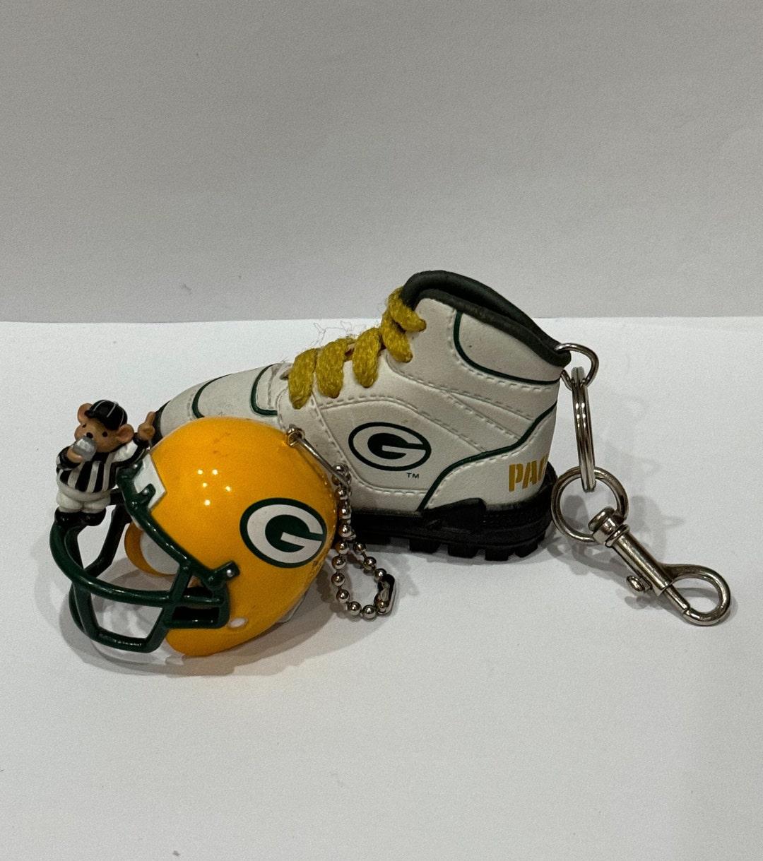 Vintage Green Bay Packers Shoe and Helmet Keychains NFL - Etsy