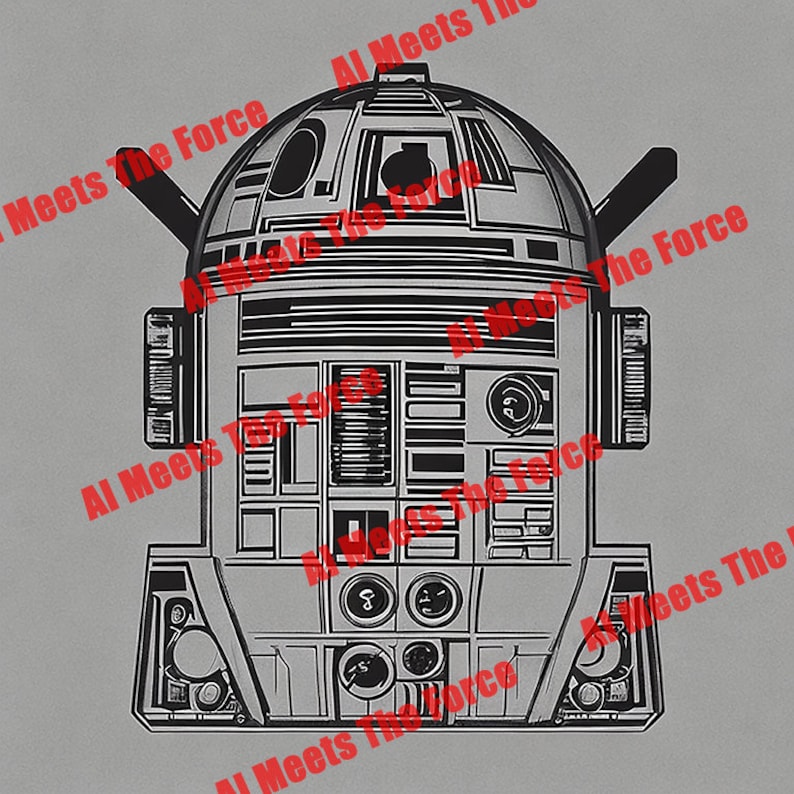 R2D2 Star Wars Inspired Outline - Etsy