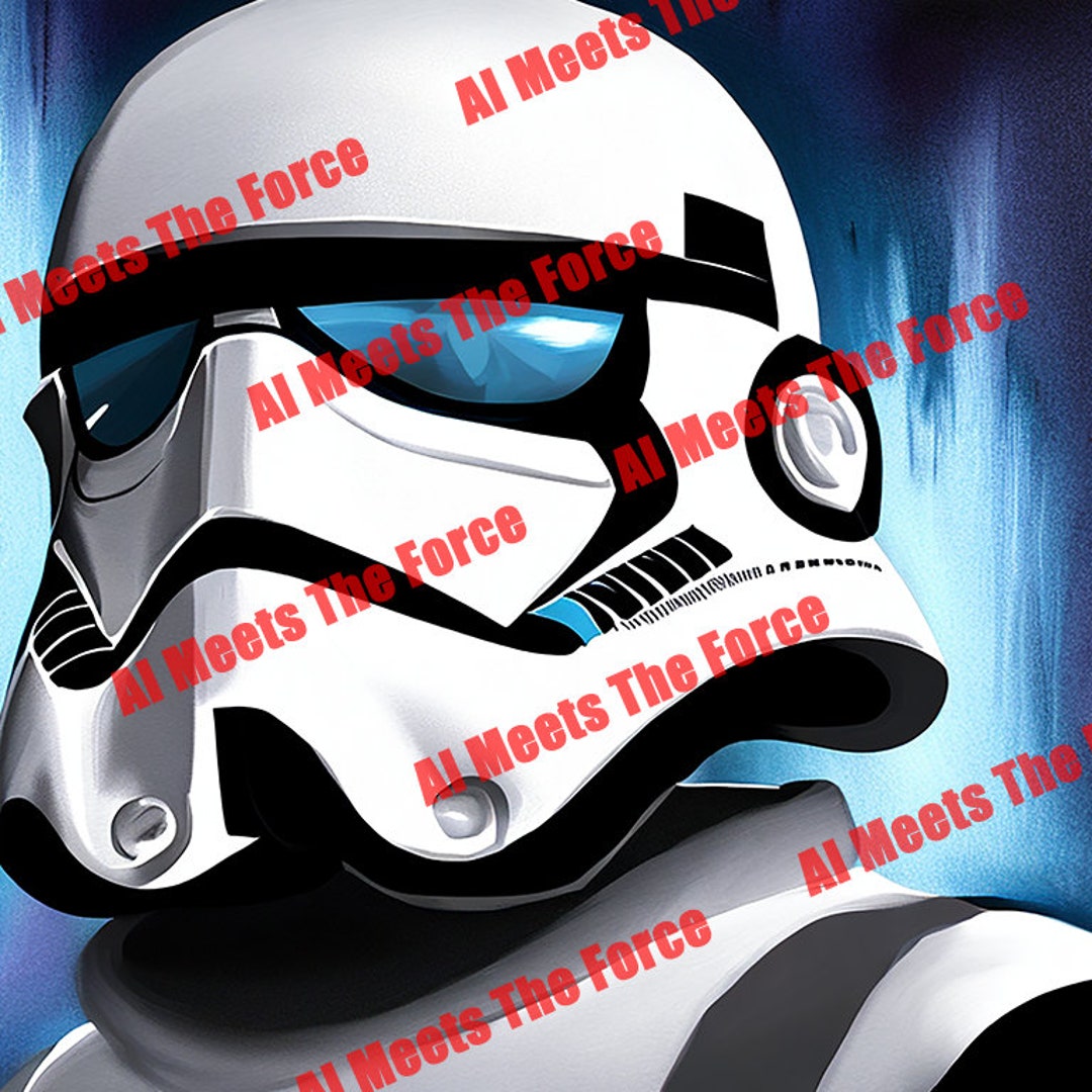 Star Wars Stormtrooper AI Generated Black and White Digital Download - Etsy