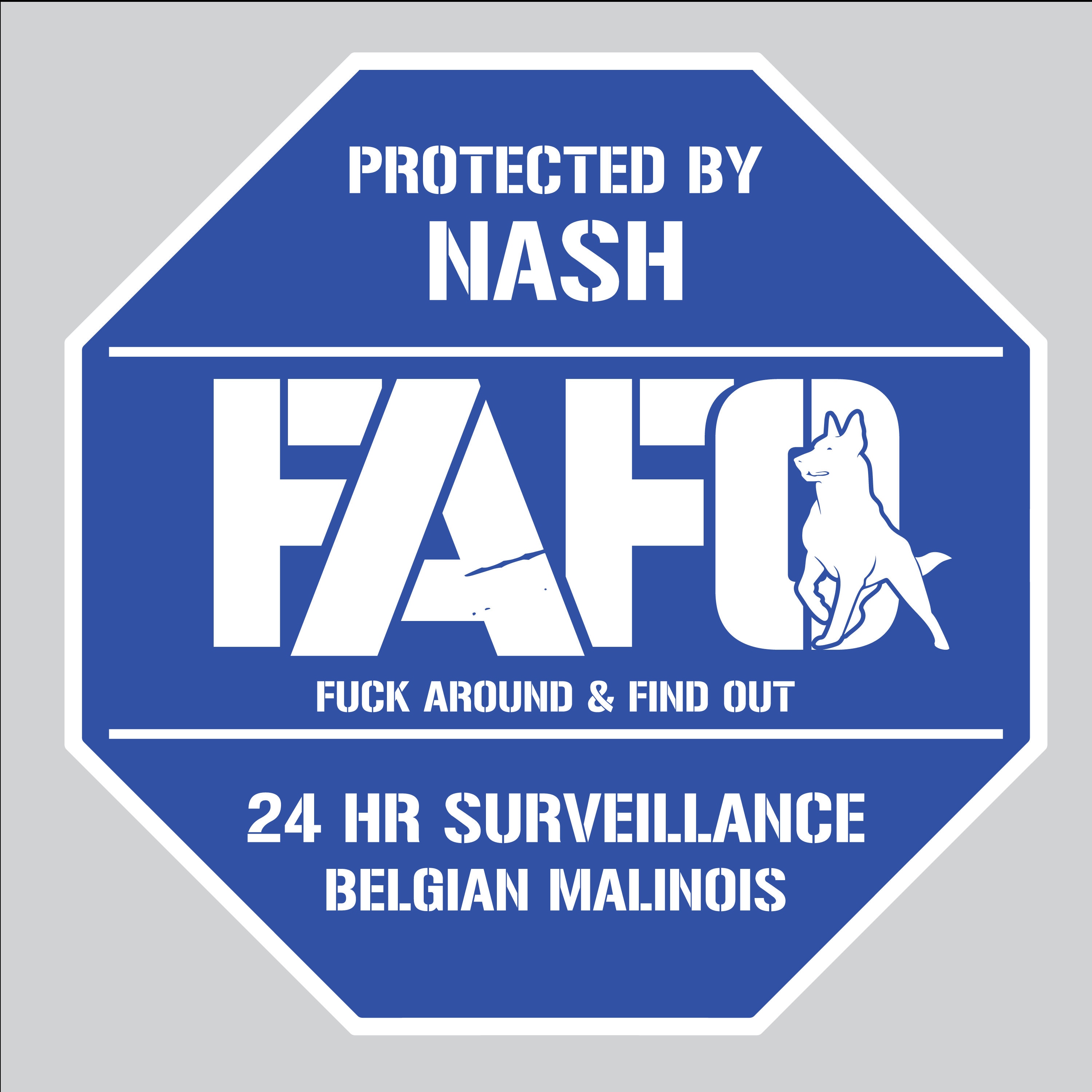 FAFO Home Security Yard Sign | F*** Around and Find Out | Belgian ...