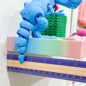3D Printed Floating Shelf in Pastel Rainbow - Perfect for Kids’ Rooms ...